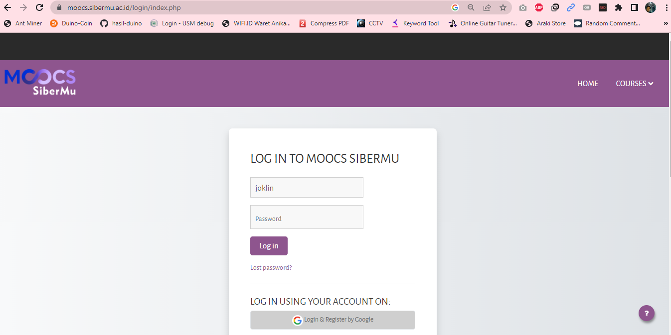 Seperti ini Cara Mendaftar MOOCS SiberMu - Universitas Siber Muhammadiyah