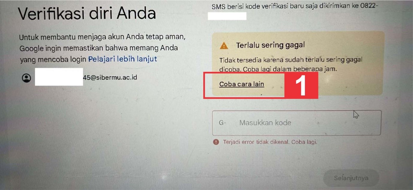 CARA MENGATASI GAGAL LOGIN KE AKUN GOOGLE EDUKASI MUNCUL TULISAN ...